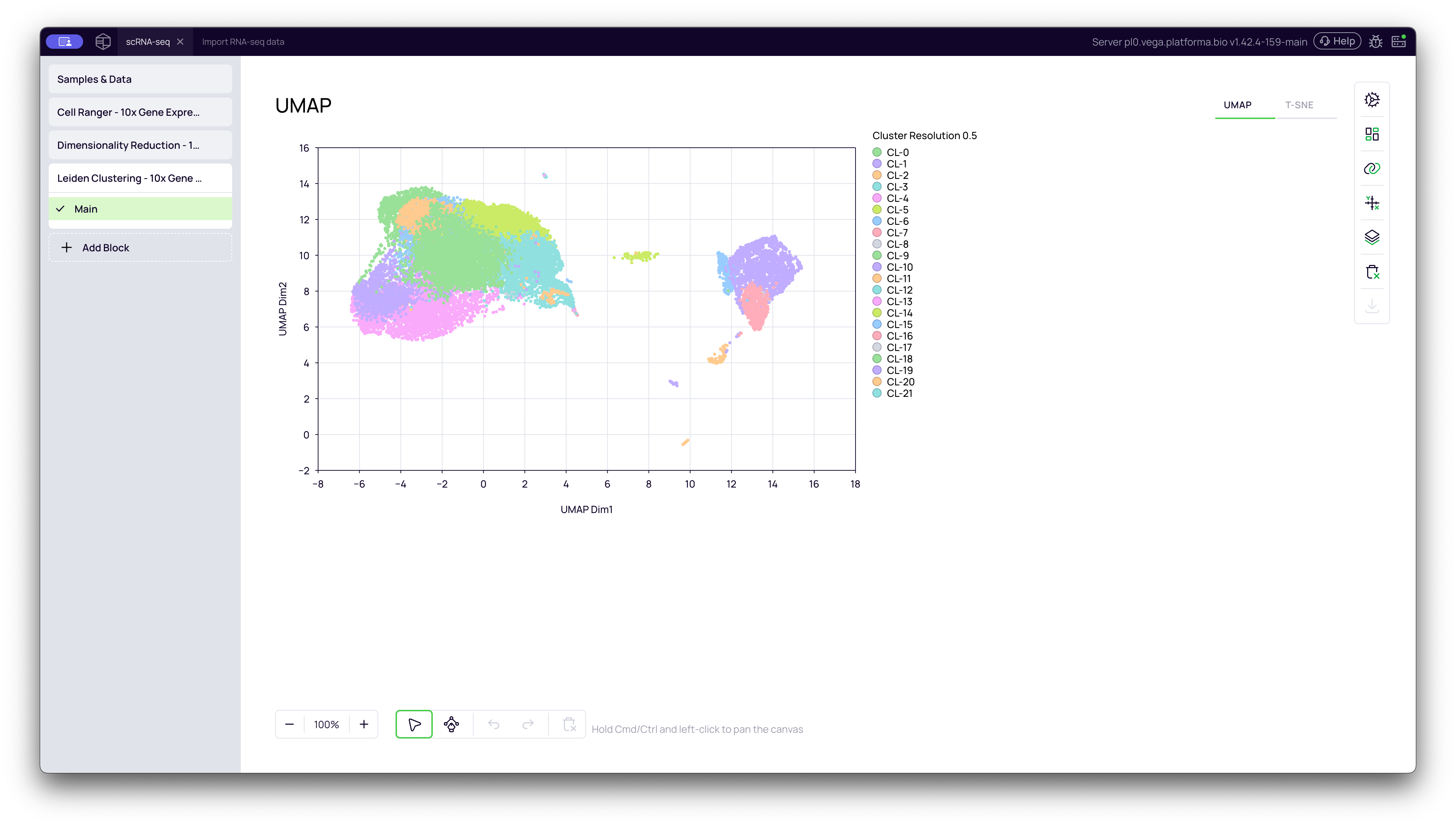 Leiden Clustering | Platforma docs