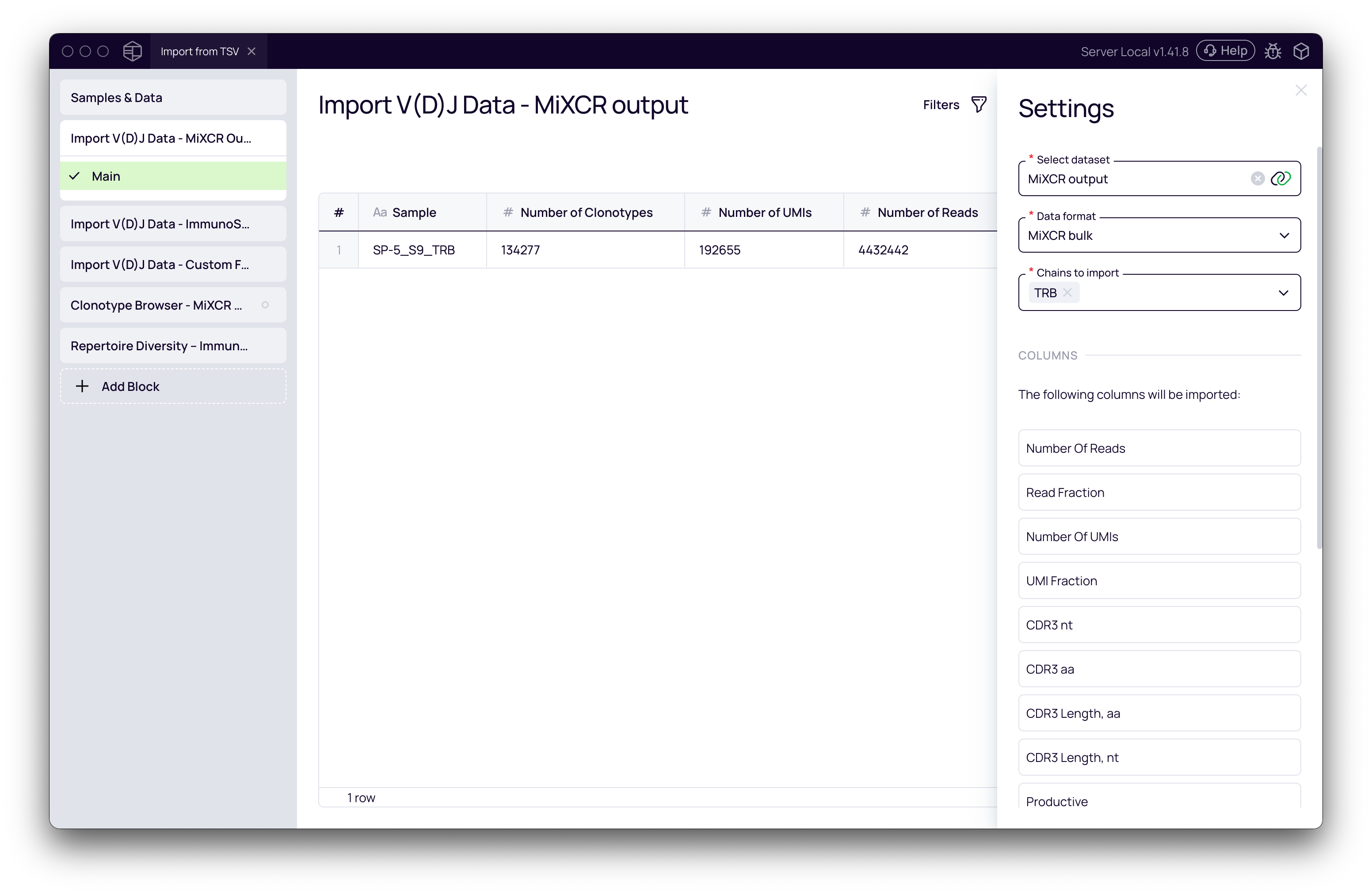 Importing Preprocessed Data | Platforma docs